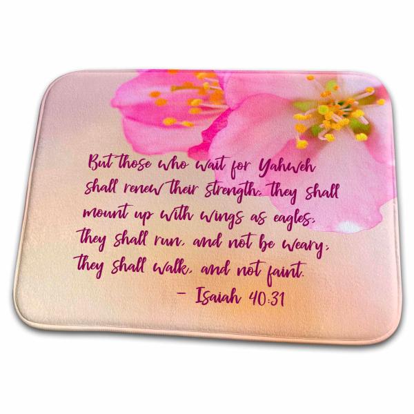 商品名:  3dRose Bible - But Those who Wait for Yahweh Shall Renew... - Bathroom Bath Rug Mats (rug-349309-1)ブランド: 3dRose商品番...