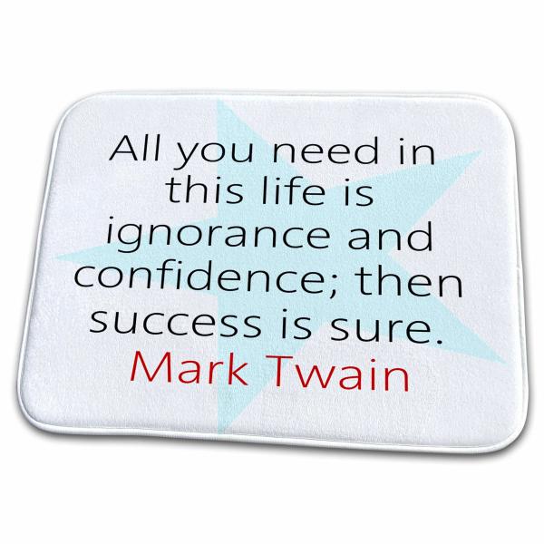 商品名:  3dRose Mark Twain Quotes - All You Need in This Life is - Bathroom Bath Rug Mats (rug-273705-1)ブランド: 3dRose商品番号: 素...