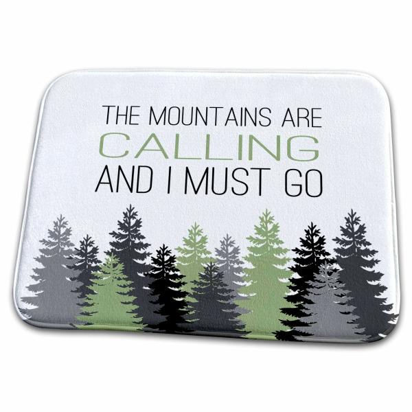 商品名:  3dRose The Mountains are Calling and I Must go Pine Trees... - Bathroom Bath Rug Mats (rug-323454-1)ブランド: 3dRose商品...