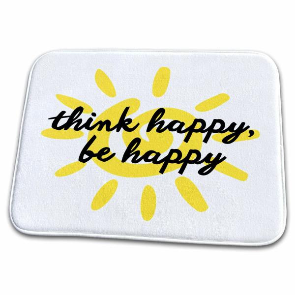 商品名:  3dRose Tory Anne Collections Quotes - Think Happy BE Happy - Bathroom Bath Rug Mats (rug-245813-1)ブランド: 3dRose商品番号...