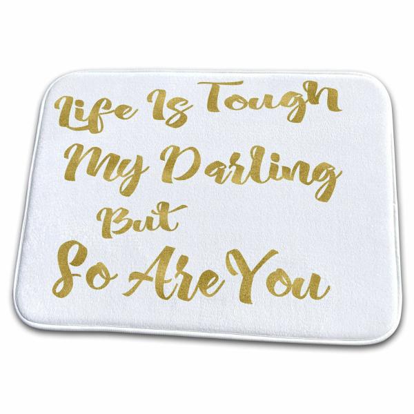 商品名:  3dRose Life is Tough My Darling But So are You Quote in... - Bathroom Bath Rug Mats (rug-263640-1)ブランド: 3dRose商品番号...