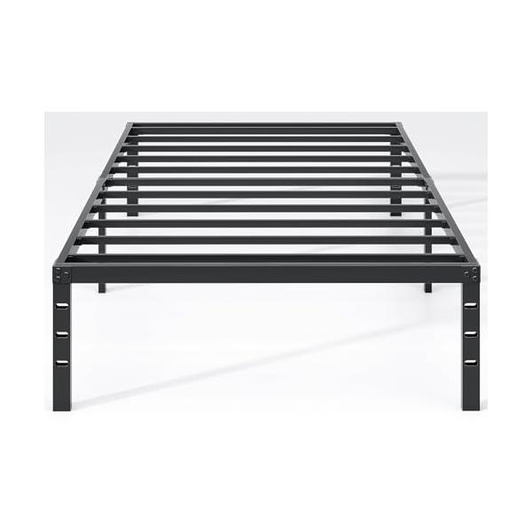 商品名: New Jeto Marco de cama de metal con espacio de almacenamiento debajo de la cama, plataforma sencilla y atmosf〓rica,...