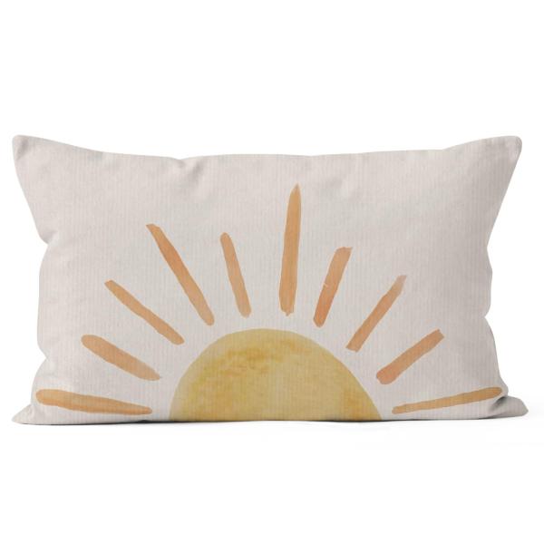 商品名: HIWX 抽象的 ボーホー 太陽 装飾枕カバー スローピローカバー ミニマリストアート サンライズ サンシャイン ソファ ベッドルーム ホーム ボヘミア 装飾 12 x 20インチ 枕カバー HIWX Sun Throw Pill...
