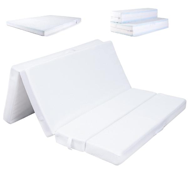 商品名:  Cheer Collection Memory Foam Folding Mattress, Four Fold Convertible Sofa Bed Couch, 4" Thick Gel Infused Foam Fol...