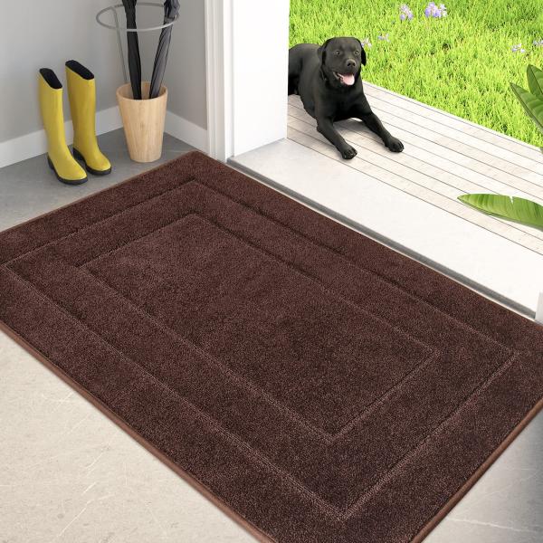 商品名: PURRUGS Dirt Trapper Door Mat 32" x 47", Non-Slip/Skid Machine Washable Entryway Rug, Dog Door Mat, Super Absorbent...