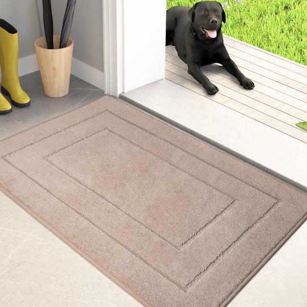 商品名: PURRUGS Dirt Trapper Door Mat 24" x 35.5", Non-Slip/Skid Machine Washable Entryway Rug, Dog Door Mat, Super Absorbe...