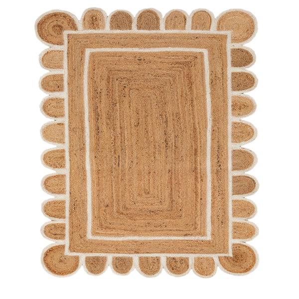 商品名:  Scallop Jute with White Border (2X3 Feet)ブランド: Generic商品サイズ: 3' x 2' (Rectangular)高さ: 34.29cm横幅: 25.8064cm奥行: 7.89...