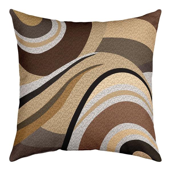 商品名: Feelyou 幾何学的装飾アウトドアスローピローカバー、ソフトストライプラインブラウングレースクエアクッションケースセット、ソファ、リビングルーム用、モダンアートポーチピローケース、ピローケース、20x20インチ Feelyou...