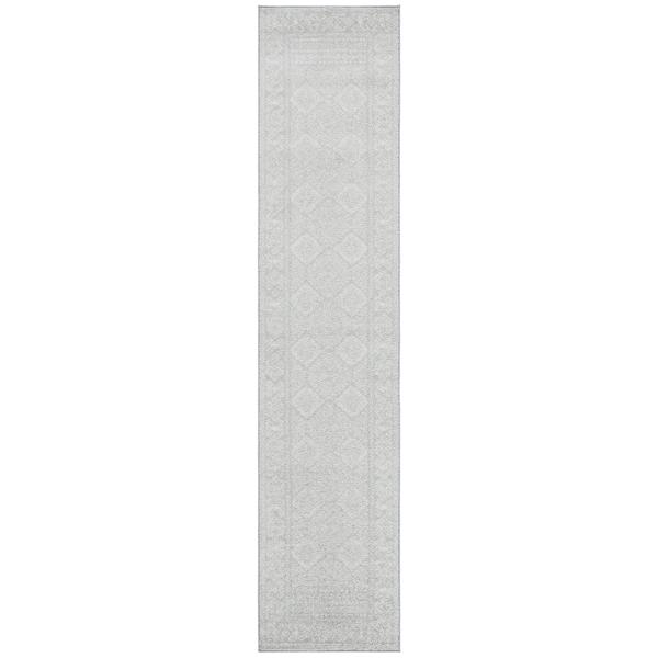 商品名: SAFAVIEH Tulum Collection Runner Rug - 2' x 21', Light Grey &amp; Ivory, Moroccan Boho Distressed Design, Non-Shedd...