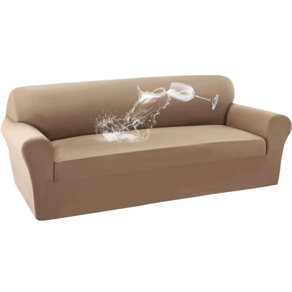 商品名: Turquoize 100%防水ソファカバー ソファカバー 3クッションカウチソファスリップカバー 犬用ソフトカウチカバー 洗えるソファ家具カバー 厚手の防水フリース生地(XL、砂) Turquoize 100% Waterpro...