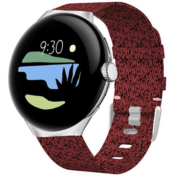 商品名: Miimall Google Pixel Watch用バンド、ソフトウーブンキャンバス交換用腕時計ストラップバンド、Google Pixel Watch 2022 / Pixel Watch 2 2023用、メンズ、レディース-レ...
