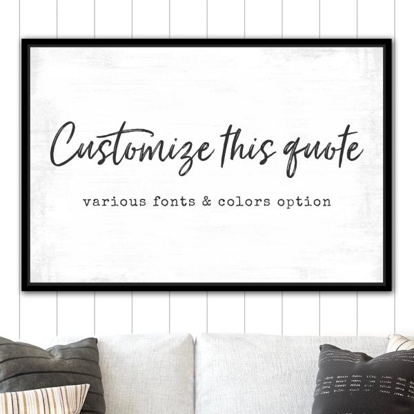 商品名:  Personalized Unique Rustic Framed Word Text Signs Sayings Plaques Gifts to Mom Dad Couples over the Bed Custom Quo...