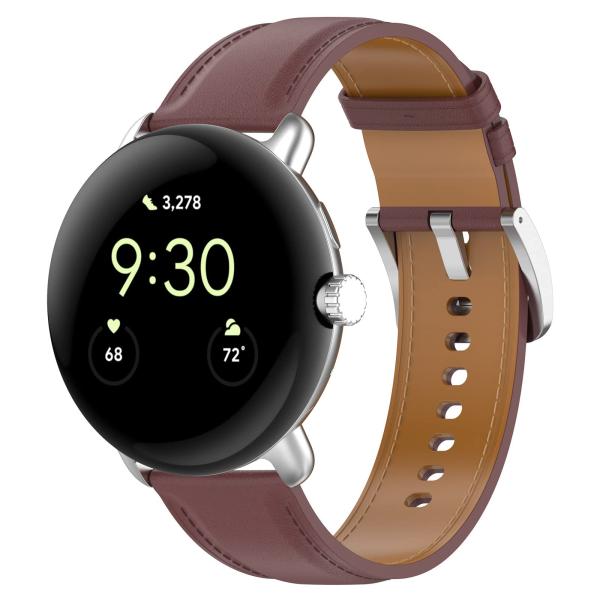 商品名:  FitTurn Band Compatible with Google Pixel 4 3 41mm/2 1 Leather Watch Band for Women Men Replacement Classic Durabl...