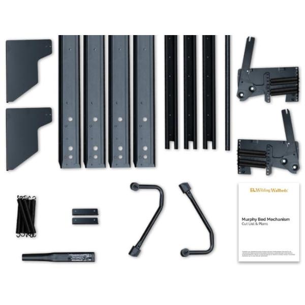 商品名: Wilding Wallbeds Murphy ベッドメカニズムキット 縦型ウォールベッド DIYフレームハードウェア 折りたたみキャビネット用 組み立て簡単 隠しベッド(クイーン) Wilding Wallbeds Murphy...