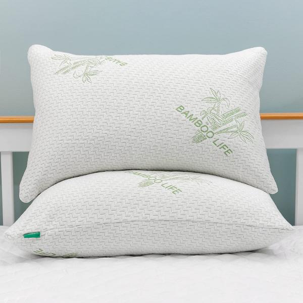 商品名:  Elif Home Goods King Size Rayon Derived from Bamboo Pillow, Shredded Memory Foam Bed Pillows Sets for Side, Back a...