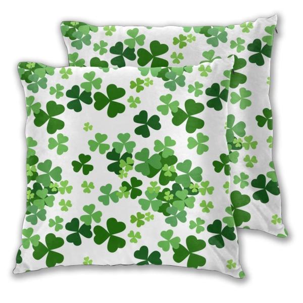 商品名:  Aitukang St Patricks Day Pillow Covers 18x18 Set of 2 Green Shamrock St Patrick's Day Throw Pillowcase Home Decora...
