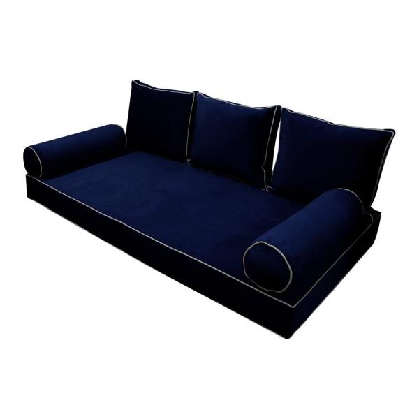 商品名:  SLIPCOVER ONLY S.V3 Velvet Indoor Daybed Mattress Pillow Covers Contrast Pipe Twin-XL AD373ブランド: Generic高さ: 7.62cm...