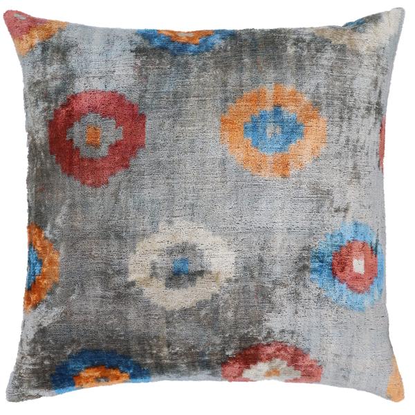 商品名:  CANVELLO Handmade Decorative Throw Pillow with Down Filled Insert, Gray Polka Dots Pattern Soft Velvet Silk Square...