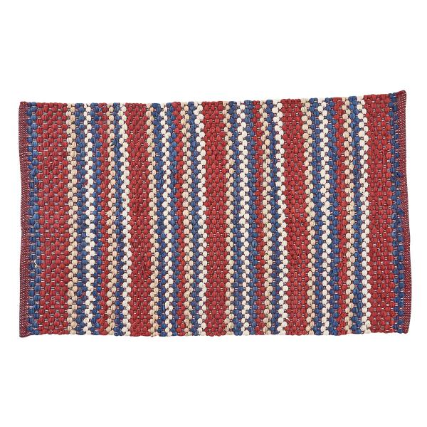 商品名:  Park Designs Gemstone Chindi Rag Rug 2' x 3', Patriotic Accent Rug for July 4th, Farmhouse and Other Americana Dec...