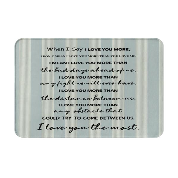 商品名:  I Love You The Most Area Rugs with Non Slip,Floor Carpet for Door Mat Entryway Bedroom Decor,Entrance Floor Mat Ru...