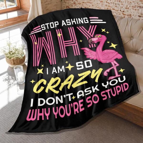 商品名: フラミンゴブランケット 男の子/女の子/女性/男性への楽しいギフト フラミンゴ愛好家向け ソフトで軽量 ふわふわプラッシュブランケット フリース フランネル キルト ソファ ベッド カウチ 装飾スロー、120 x 90インチ 特大...