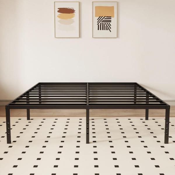 商品名: Joceret Queen 18 Inch Metal Platform Bed Frame,Heavy Duty,Metal,No Box Spring Needed,Underbed Storage,Easy Assembly...