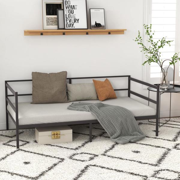 商品名:  Giantex Metal Twin Daybed Frame, Day Bed w/Heavy-Duty 16 Slats Support &amp; 11" Storage Clearance, Space Saving S...