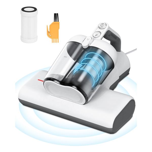 商品名:  Laymi Mattress Vacuum Cleaner with UV-C Light, 450W Powerful Handheld Bed Vacuum with High Beating Roller Brush, T...