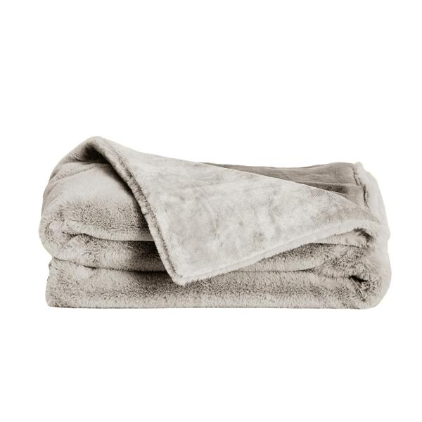 商品名: UnHide Lil' Marsh ? フェイクファーブランケット ? 耐久性 軽量 エクストラソフトブランケット ? 洗濯機洗い可能 ? ベッド、カウチ、読書椅子にさらなる柔らかさを加えます ? グレージュ XS (34インチ ...