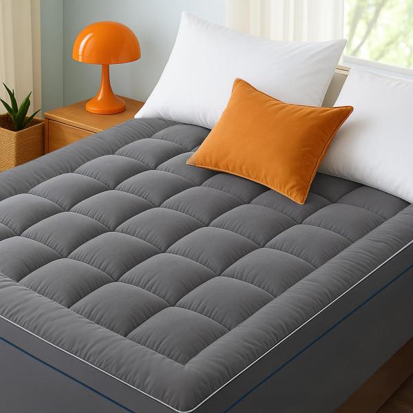 商品名:  Bedsure Cal King Mattress Topper - Pillow Top Mattress Pad Cover with Deep Pocket Fits up to 21 Inches, Plush Soft...