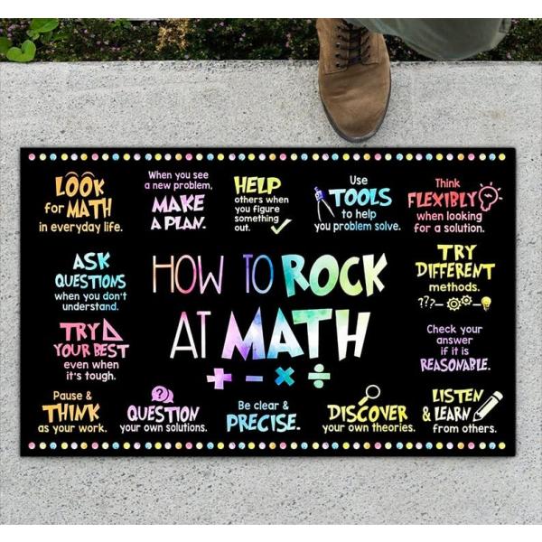商品名: Easter Day Doormat Look for Math in Everyday Life Welcome Non-Slip Mats Decor for Bathroom Kitchen Front Porch Rugs...