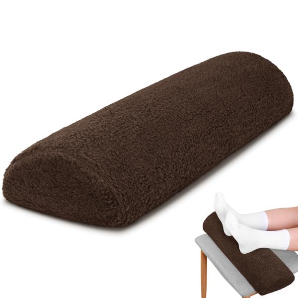 商品名: Sintuff リクライニングレッグレストクッション ソファ フットレストピロー カバー付き ハーフムーン 補助枕 膝下枕 背中で寝て痛みを和らげる 19.7 x 8 x 3.5インチ (コーヒー) Sintuff Recline...