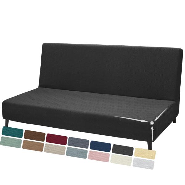 商品名:  ZNSAYOTX Armless Futon Cover Super Stretch (67"-82") Jacquard Futon Sofa Bed Slipcover with Non-Slip Elastic Botto...
