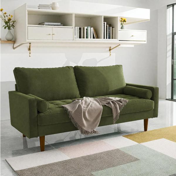 商品名:  Meeyar Loveseat Sofa, 58" Love Seat for Small Spaces,Spring Cushions,Easy Assembly Sofa Couch w/Throw Pillow for B...