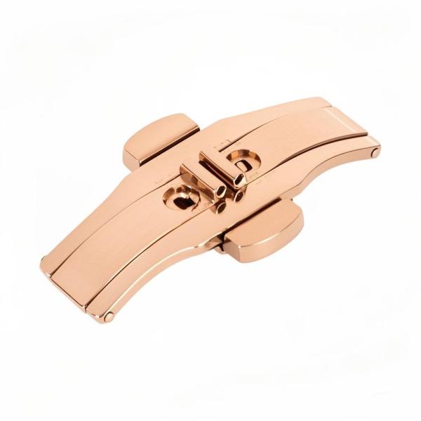 商品名: 腕時計バタフライクラスプ、ローズゴールドハイフィニッシュウォッチバンド展開クラスプ、ステンレススチールダブルプッシュボタン折りたたみ展開クラスプウォッチバンドクラスプ。, モダン ZJchao Watch Butterfly Cl...