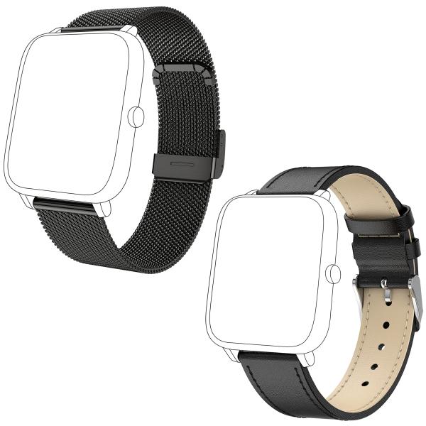 商品名:  KALINCO 2-Pack Smart Watch Bands 20mm Adjustable Replacement Bands Straps for P22 P96 P32 P36 Smartwatchブランド: KALI...