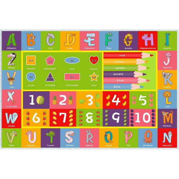 商品名:  ABC Alphabet Animals Educational Playmat - Interactive Learning Carpet for Toddlers &amp; Infants with Numbers &am...