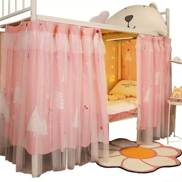 商品名: AutimHoo e Bunk Bed Curtains Privacy Cloth Underbed Curtains for Bottom Girls, 2 Panels, Pink Tree Teanea Cute Bunk...