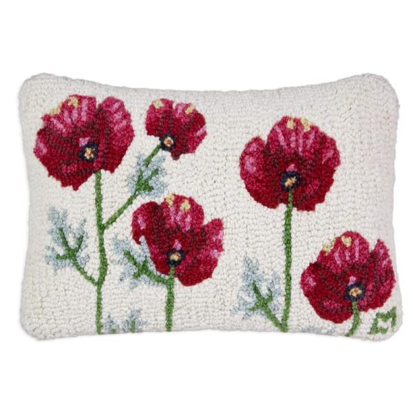 商品名:  Chandler 4 Corners Artist-Designed Poppy Profusion Hand-Hooked Wool Decorative Throw Pillow (14 in x 20 in) Flower...