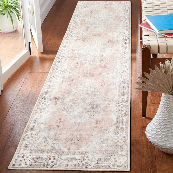 商品名: MUJOO Hallway Runner Rug 2'x8' Pink Long Rug Runners Boho Machine Washable Non Slip Carpet for Entryway Kitchen Bat...