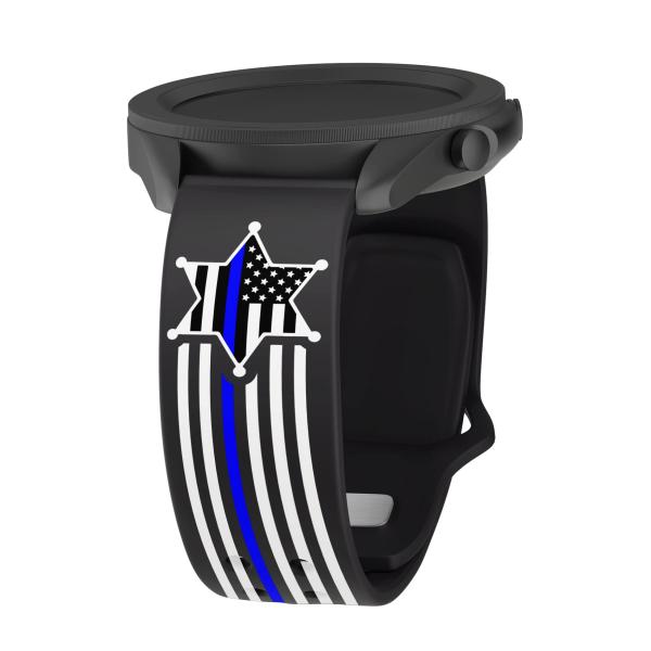 商品名:  Affinity Bands Law Enforcement HD Watch Band Compatible with Samsung, Garmin, Fossil, and More (20mm Long Badge 2)...
