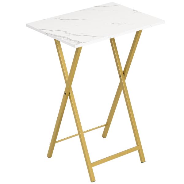 商品名: HOOBRO(フーブロ) 折りたたみテーブル EDM15BZ01 HOOBRO Folding TV Tray Table, Stable Snack Table for Small Space, Portable Sofa Si...