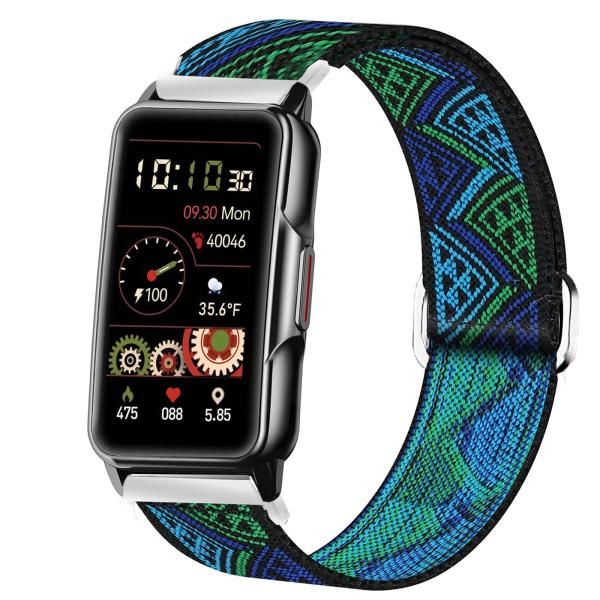 商品名: Lamshaw (ラムショウ) Mindrose(マンドロース) スマートウォッチバンド対応 ストレッチゴム 調節可能なストラップ Mindrose H80 1.45インチスマートウォッチフィットネストラッカーに対応 (ブループリ...