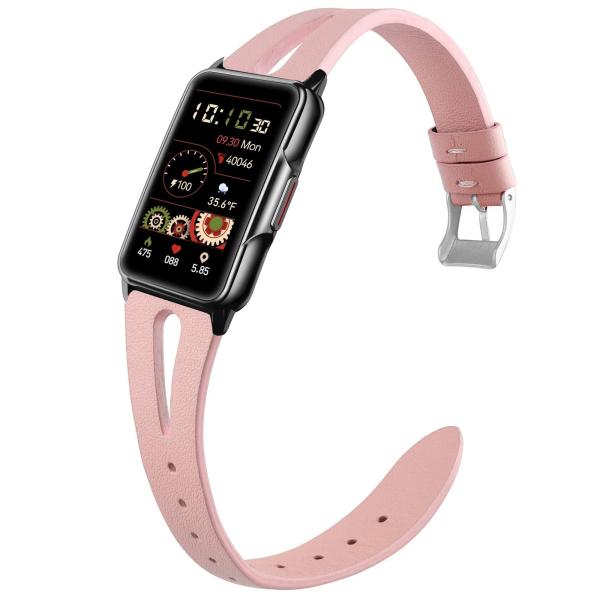 商品名: Lamshaw (ラムショー) Mindroseスマートウォッチ用バンド 18mm スリムヴィンテージレザーストラップ レディース メンズ リストバンドアクセサリー Mindrose H80 1.45インチウォッチ対応 Wontr...