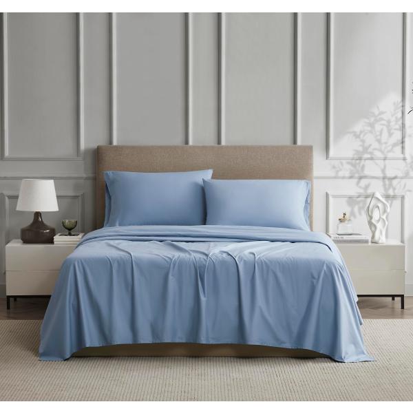 商品名:  Linen Closet 100% Cotton Full Size, White ? 4-Piece Sheet Set, Cool &amp; Crisp Percale, Lightweight &amp; Comfort...