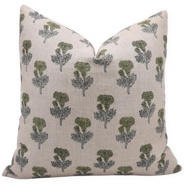 商品名:  Fabritual Handmade Block Print Thick Linen 18X18 Throw Vintage Pillowcase Cushion Cover with Zipper for Sofa, Couc...