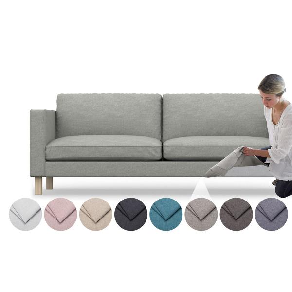商品名:  comfortly | Cover for Karlstad 3 Seat Sofa, Replacement Slipcover, Heavy Duty 7 pcs Cover, Pets and Stain Proof Du...