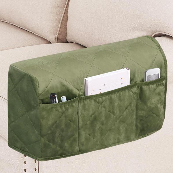 商品名: Loden (ターコイズ) Loden ベルベットアームレストカバー 椅子とソファ用 リクライニングチェア用カウチアームレストカバー サイドポケット付き 滑り止め 犬用アームカバープロテクター 洗濯可能 アームレストスリップカバー...