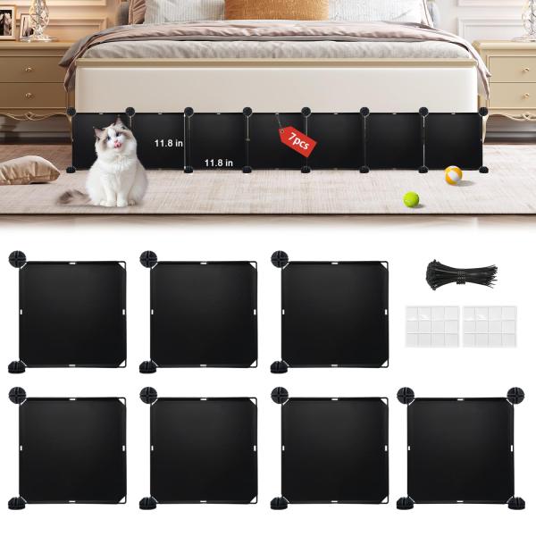 商品名:  Professional Under Bed Blocker for Pets 11.8" Height 83" Length in Total, Multi-Purpose Under Bed Blocker, Adjusta...