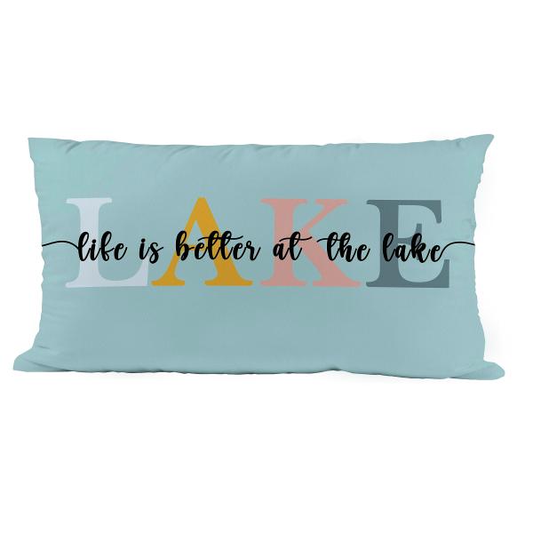 商品名: ZNGFON CW422 -BZT01 スローピローカバー ZNGFON Life is Better at The Lake Throw Pillow Cover Freedom Vacation Travel Colorful...